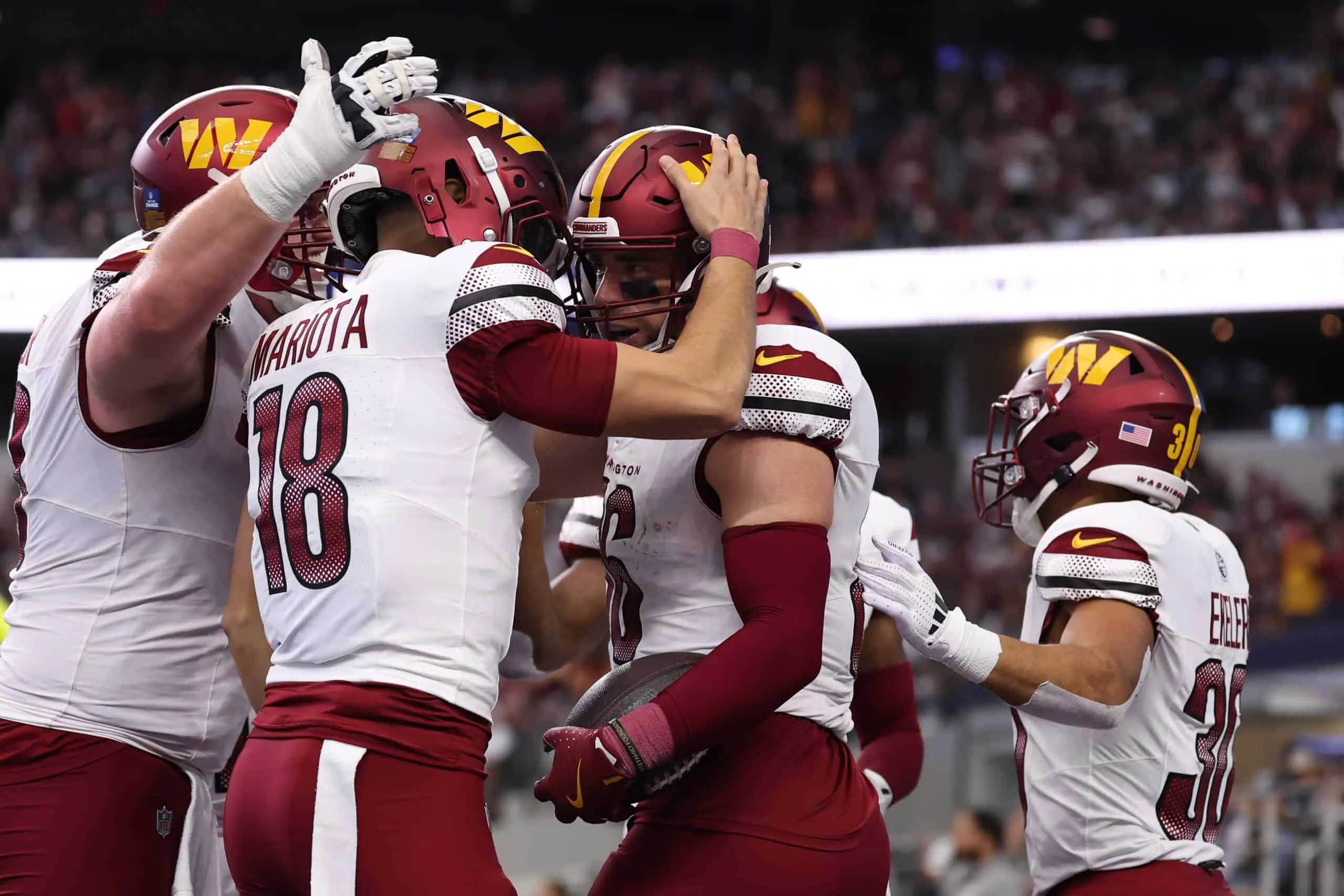 Commanders' Receiving Corps Given Notable Ranking Among NFL Teams